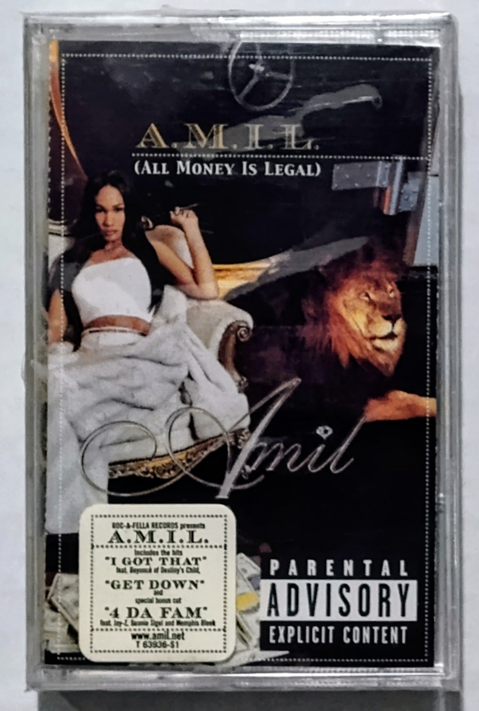 Amil - “All Money Is Legal” - CASSETTE TAPE NM/M (Sealed; tiny tears i ...