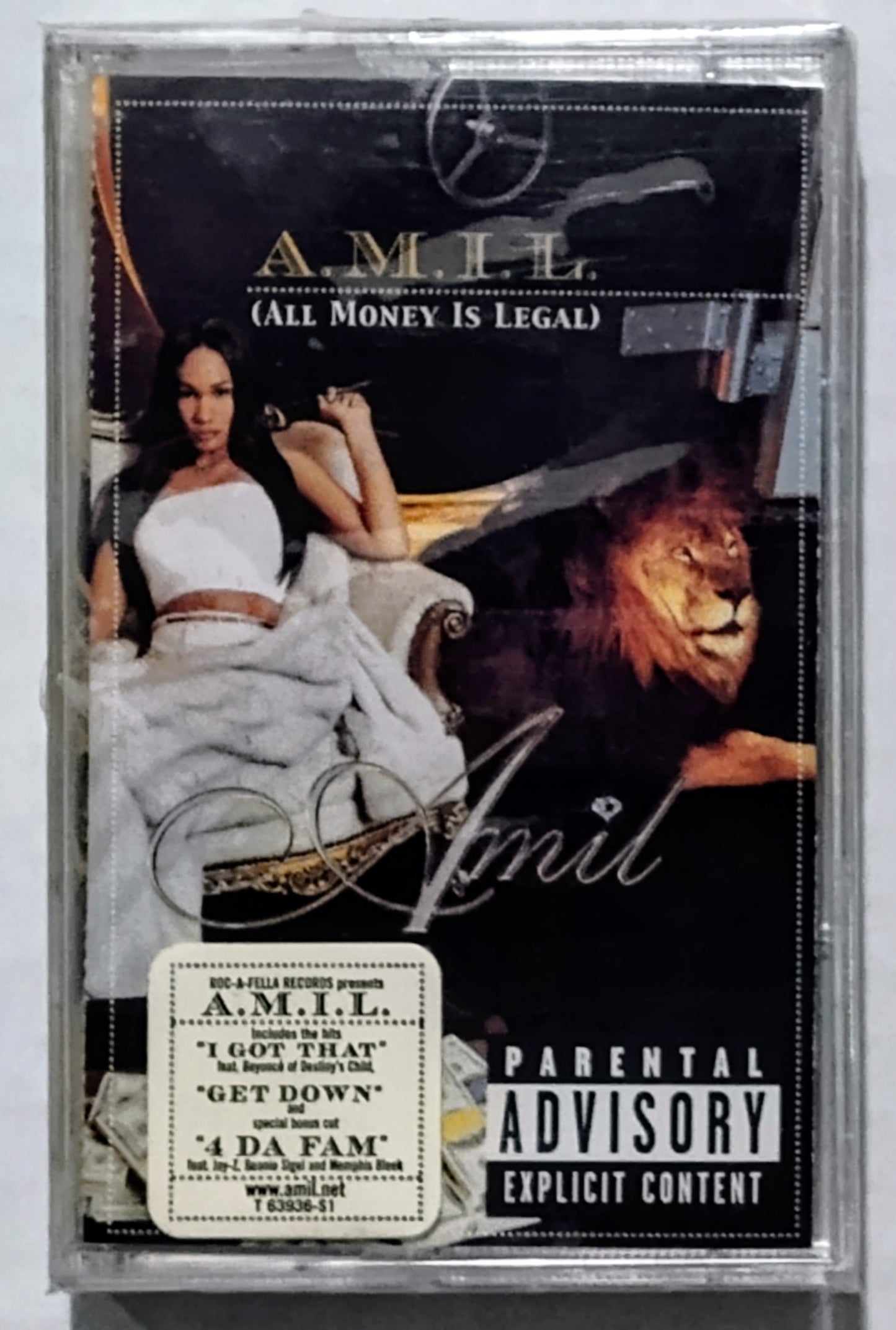 Amil - “All Money Is Legal” - CASSETTE TAPE NM/M (Sealed; tiny tears i ...